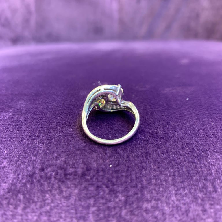 White and Yellow Diamond You and Me Ring For Sale at 1stDibs
