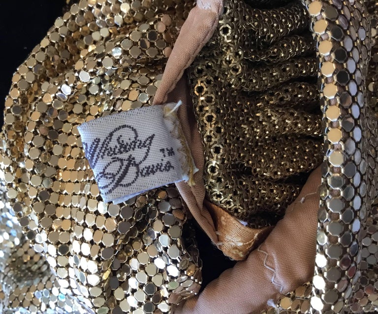 Whiting and Davis Gold Mesh Metal Halter Top at 1stDibs | whiting and ...