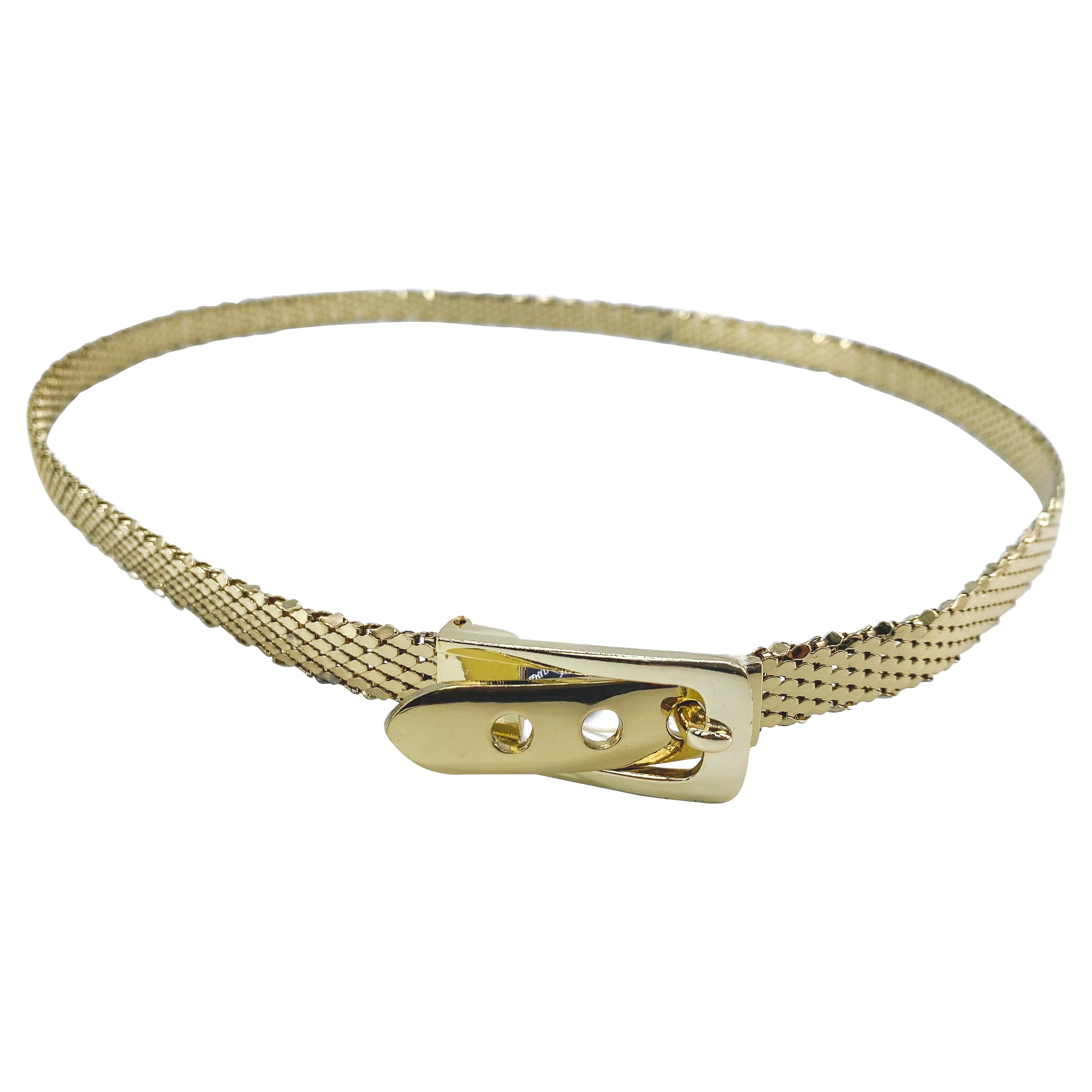 Garay Leather Belt with "Screw Heads" at 1stDibs