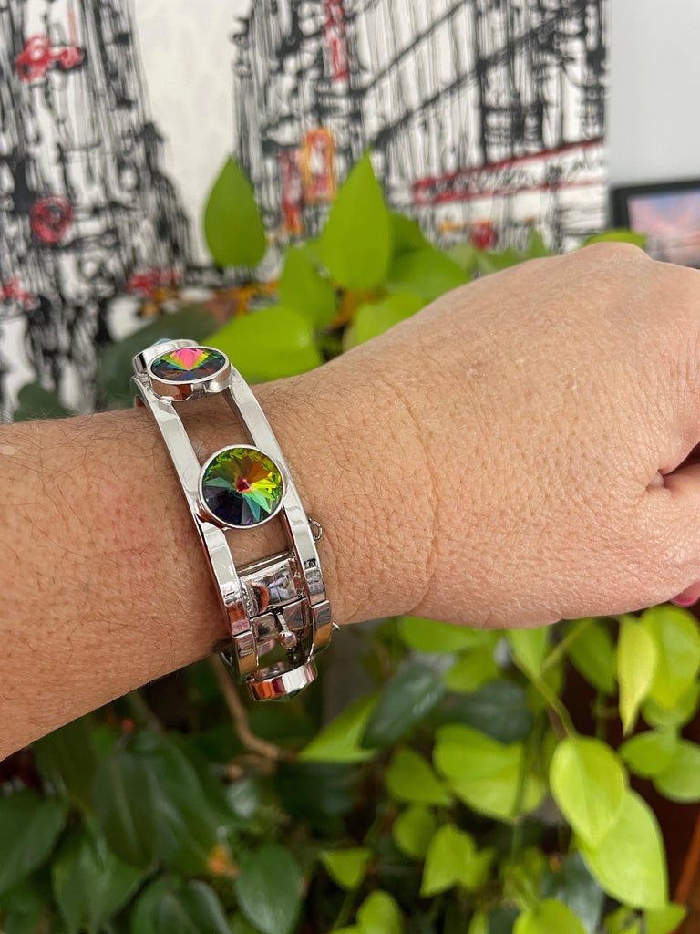 Whiting and Davis Bracelet Watermelon Rivoli Bangle New Never Worn ...