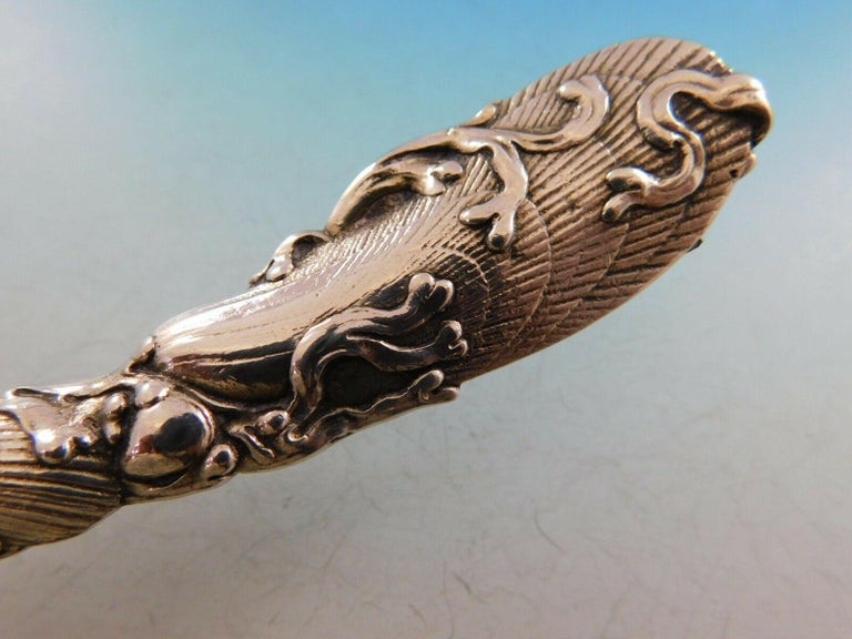 Whiting Sterling Silver BonBonniere Spoon Shell Seaweed Motif Art ...