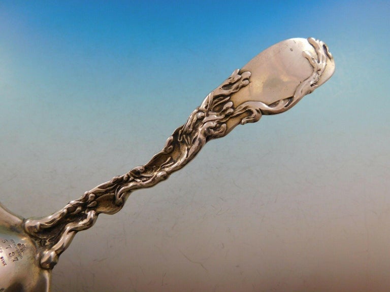 Whiting Sterling Silver BonBonniere Spoon Shell Seaweed Motif Art ...