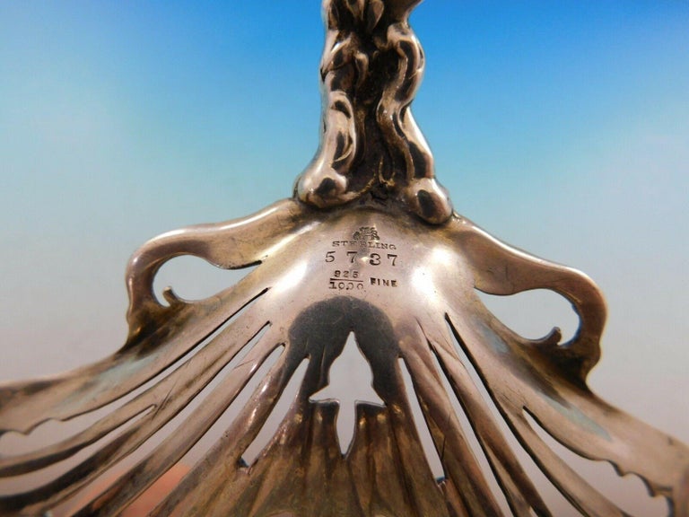 Whiting Sterling Silver BonBonniere Spoon Shell Seaweed Motif Art ...