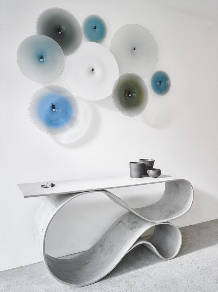 Whorl Console in Concrete Canvas by Neal Aronowitz Design For Sale at ...