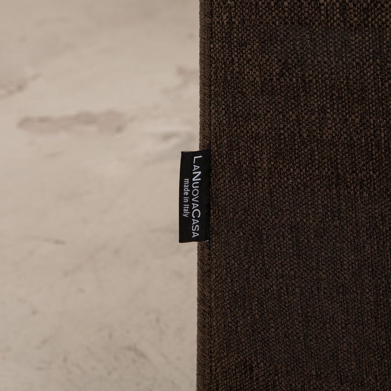 Who's Perfect Luca Fabric Sofa Gray Brown Corner Sofa Couch For Sale at ...