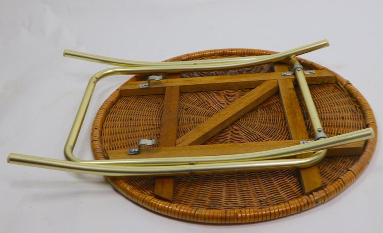 Wicker and Aluminum Patio Poolside Side Table by Telescope Chair ...