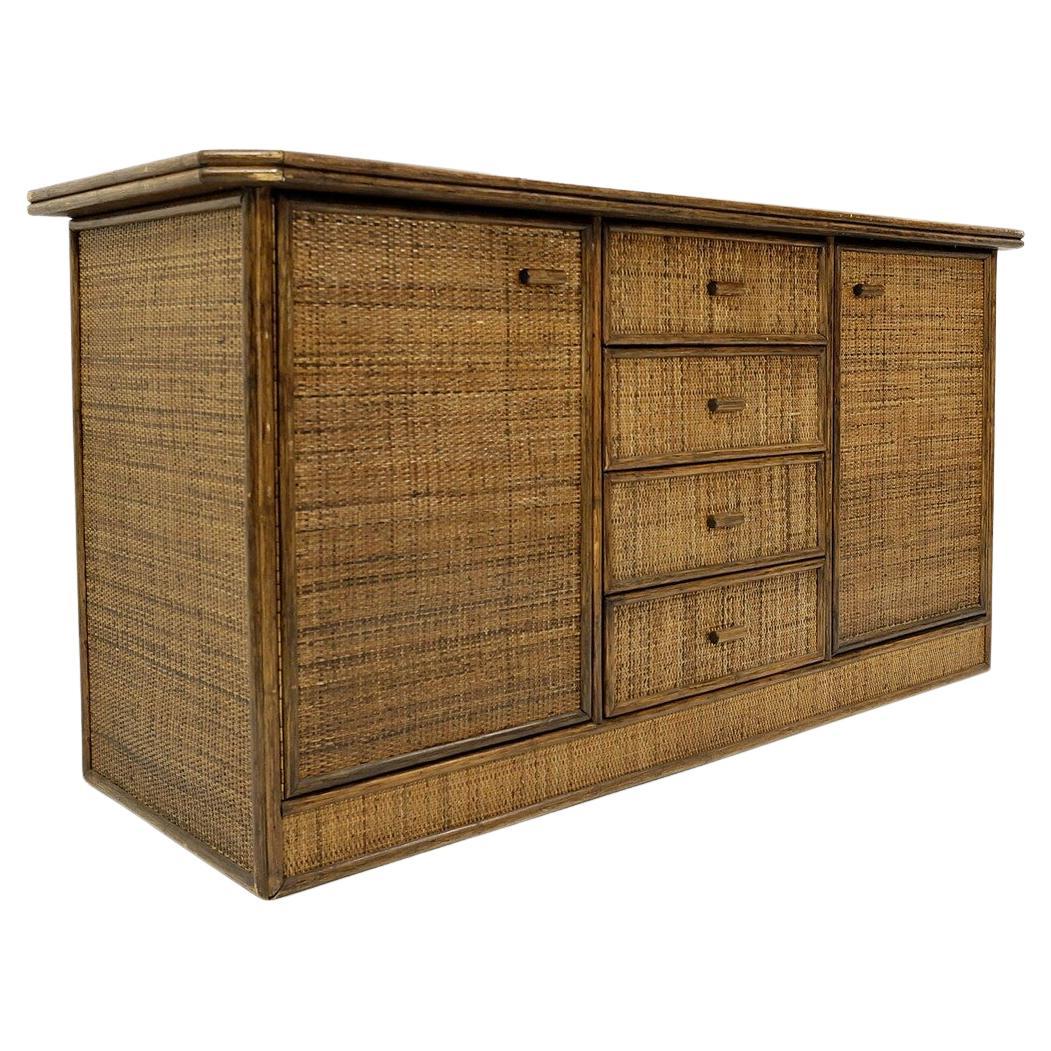 Bamboo And Rattan Sideboard at 1stDibs