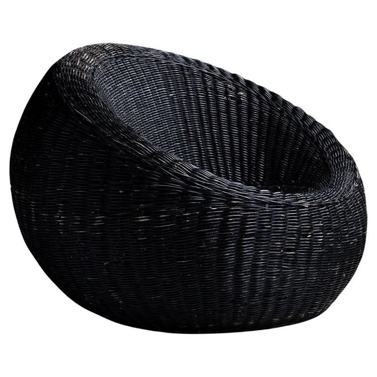 Wicker Bucket Chair, England, circa 1950 For Sale at 1stDibs