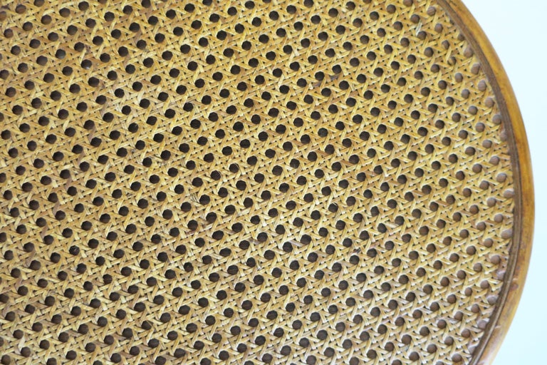 Wicker Cane Rattan Side or End Table at 1stDibs