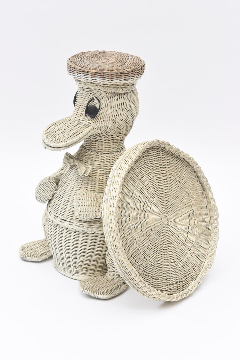 Wicker Duck Table for the Nursery, circa 1950 For Sale at 1stDibs