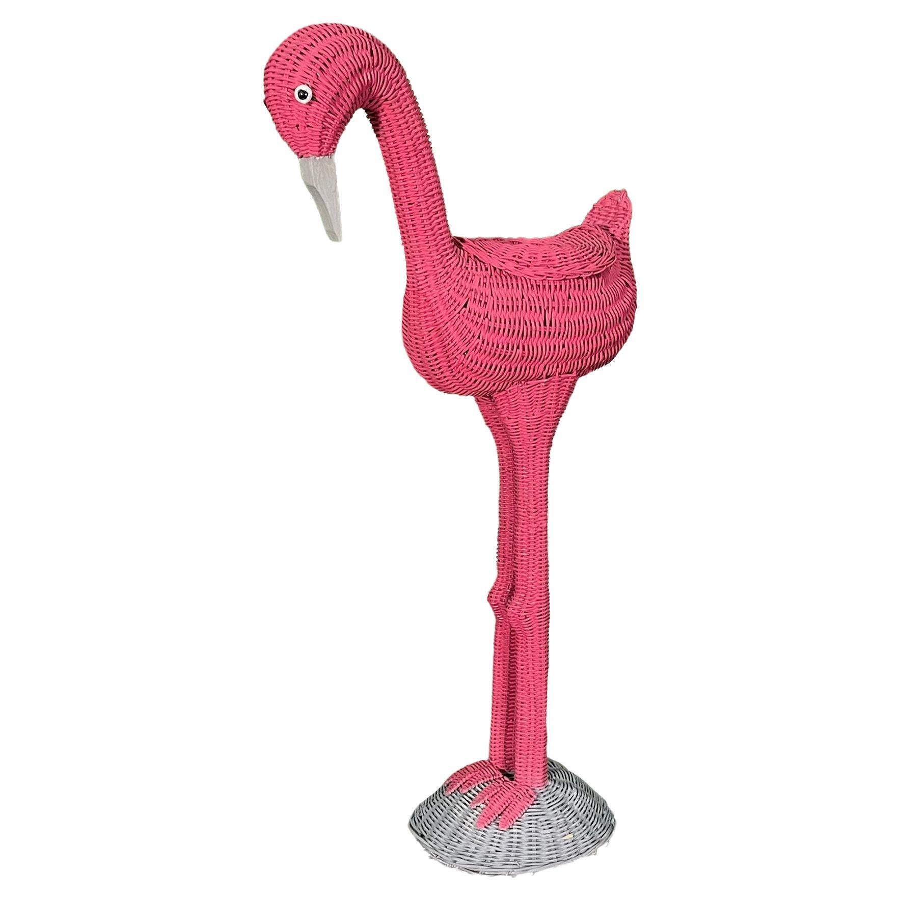 Vintage Double Pink Flamingo Figurine For Sale at 1stDibs | glass ...