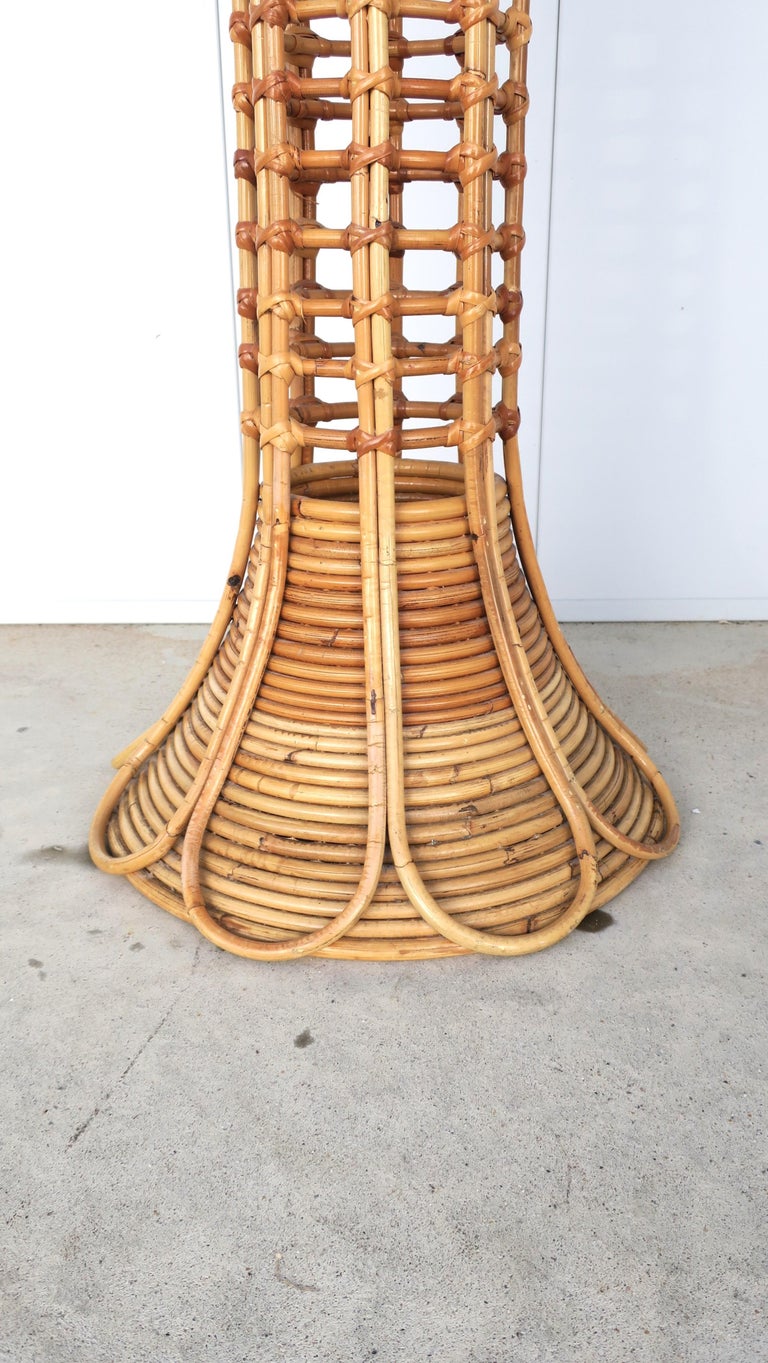Wicker Floor Lamp For Sale at 1stDibs