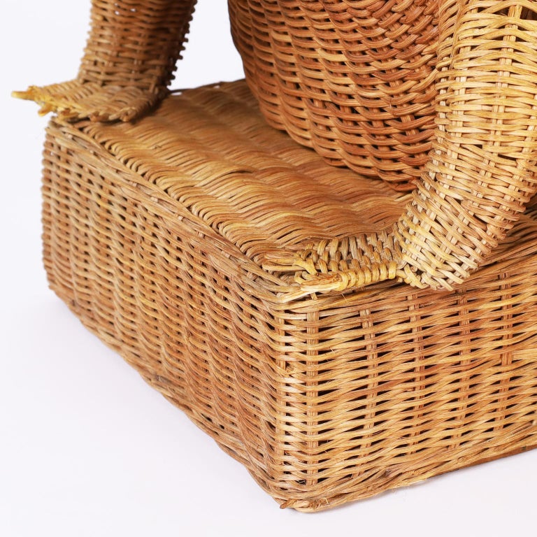 Wicker Frog Stand Seat or Table at 1stDibs