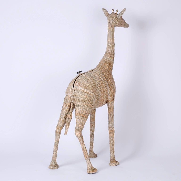 Wicker Giraffe Bar by Mario Lopez Torres at 1stDibs
