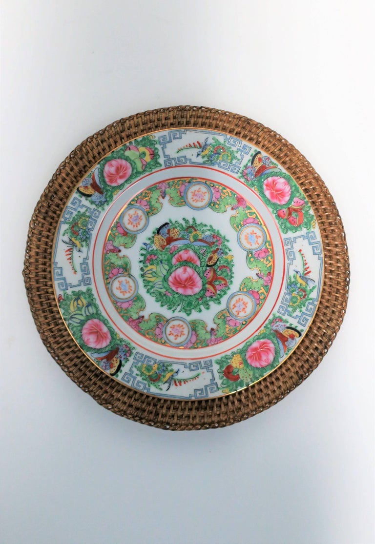 Wicker Rattan Cane Plate Chargers at 1stDibs