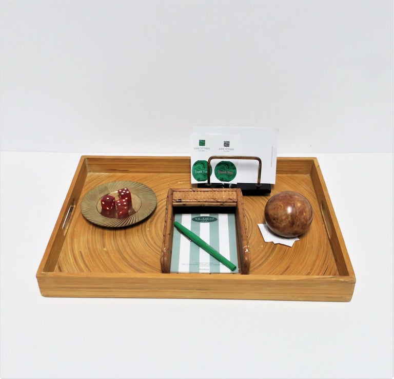 Wicker Serving or Storage Tray For Sale at 1stDibs | wicker letter tray ...