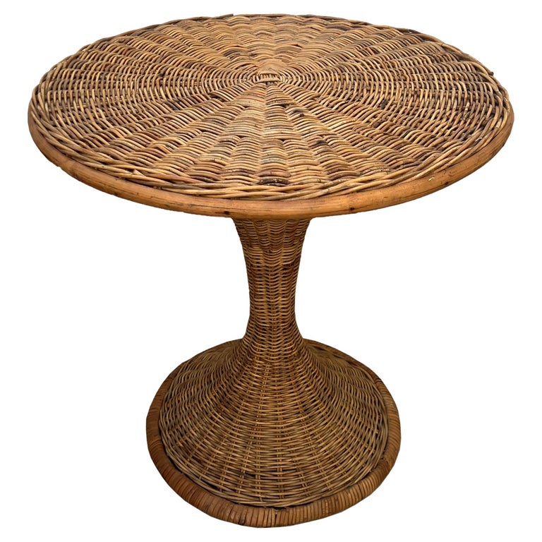 Wicker Table at 1stDibs
