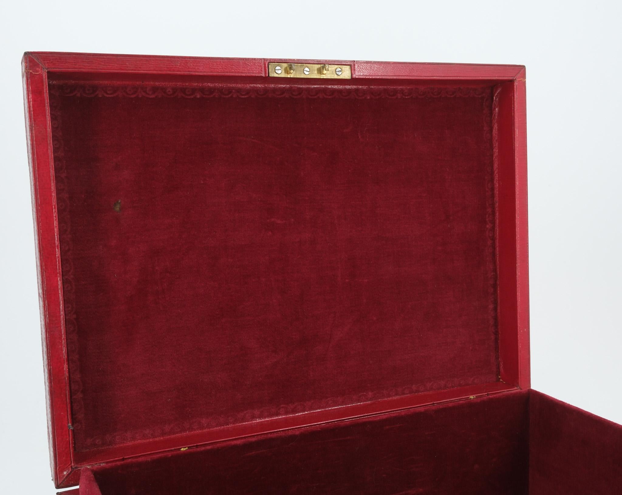 Wickwar London Victorian Red Leather and Gilt Investiture Box British ...