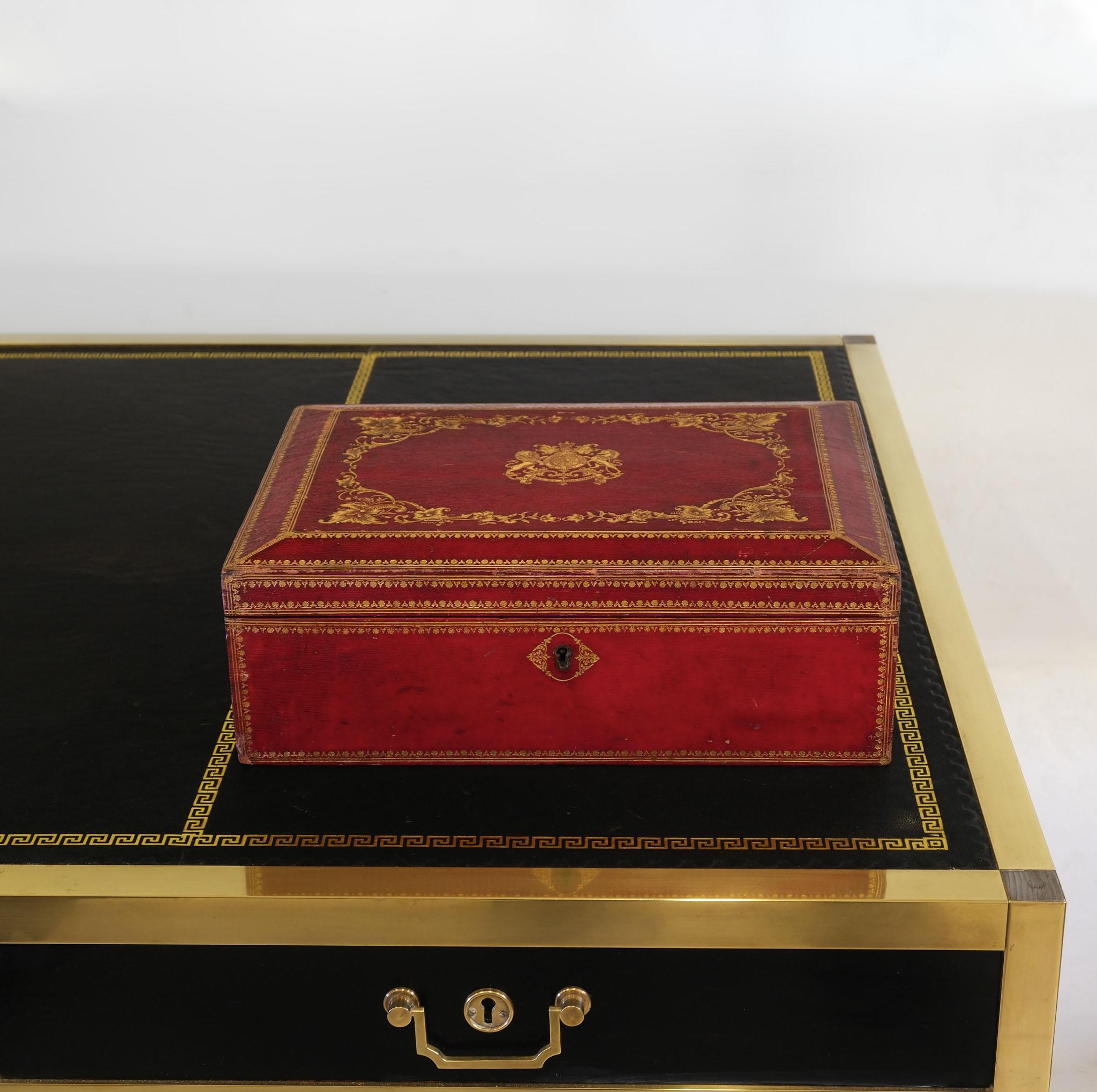 Wickwar London Victorian Red Leather and Gilt Investiture Box British ...
