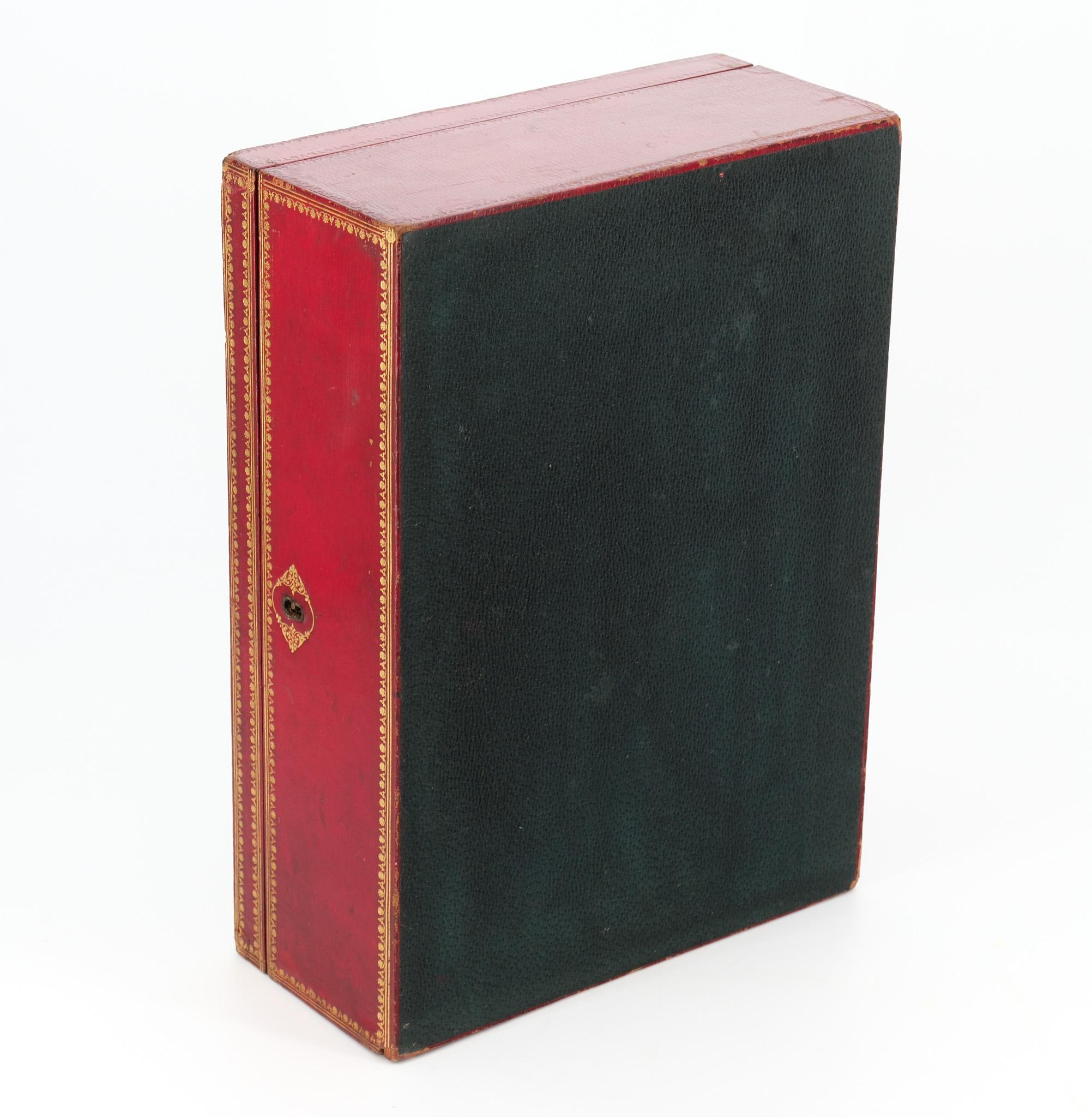 Wickwar London Victorian Red Leather and Gilt Investiture Box British ...