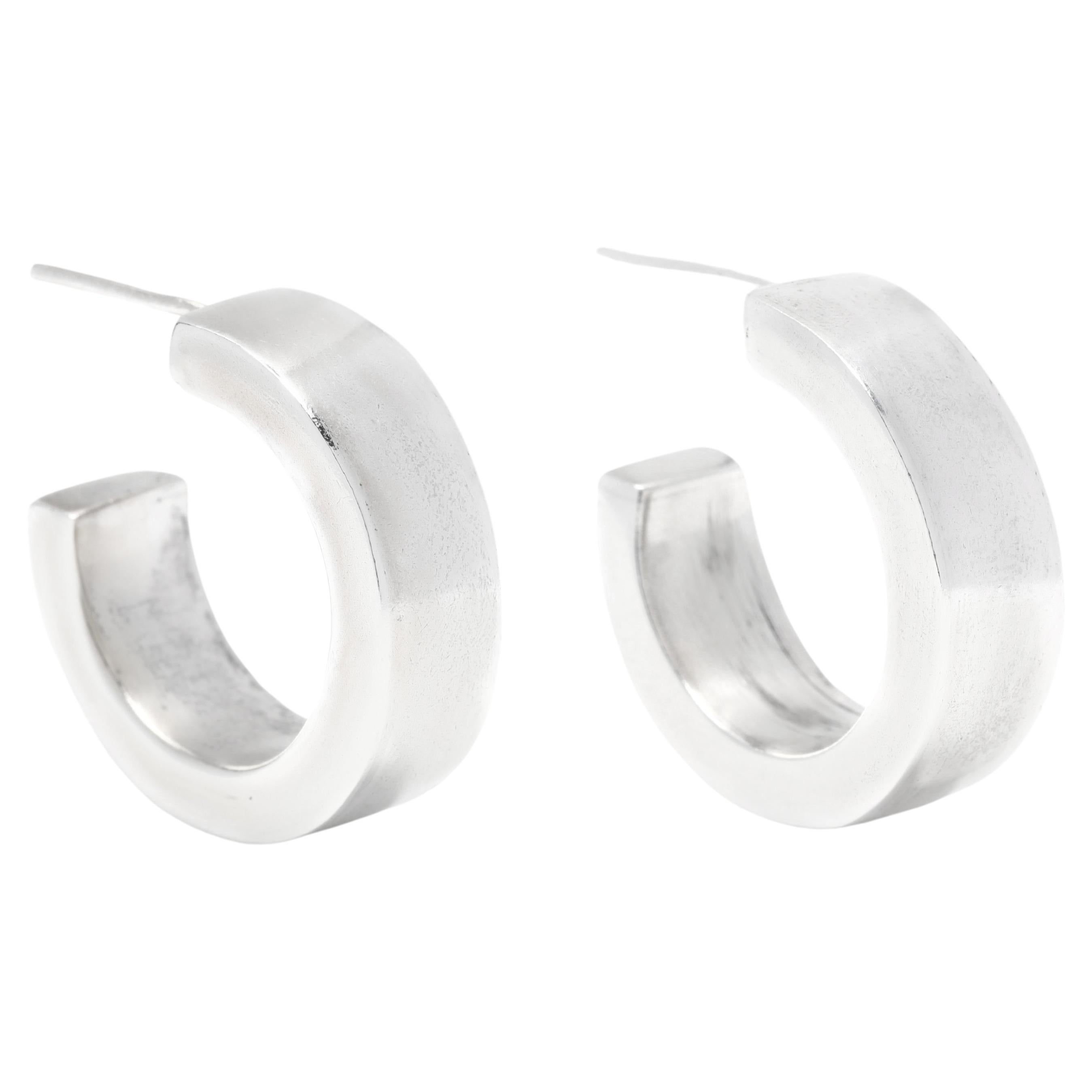 ELLE Jewelry Sterling Silver Cushions Square Hoops at 1stDibs | 925 ...