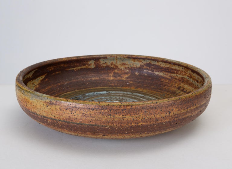 Wide Stoneware Bowl at 1stDibs