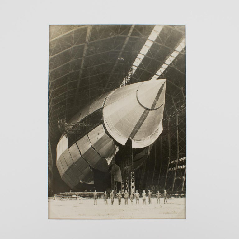 Wide World Photos - Airship R100 in Construction New York Times Silver ...