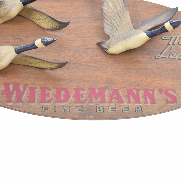 Wiedemann's Fine Beer Trade Sign For Sale at 1stDibs | wiedemann beer ...