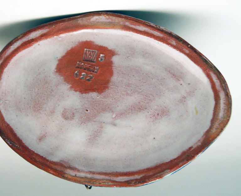 Wiener Werkstaette Ceramics Item the Walk Father Two Children Susi ...