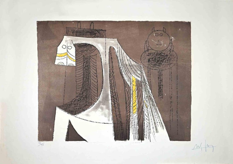 Wifredo Lam - Indifferent - Original Lithograph - 1960 at 1stDibs