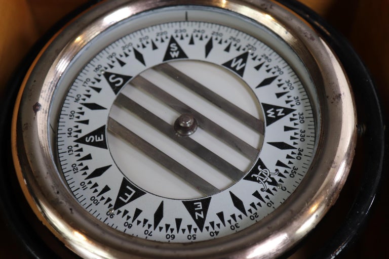 Wilcox Crittenden Ships Compass in Box at 1stDibs