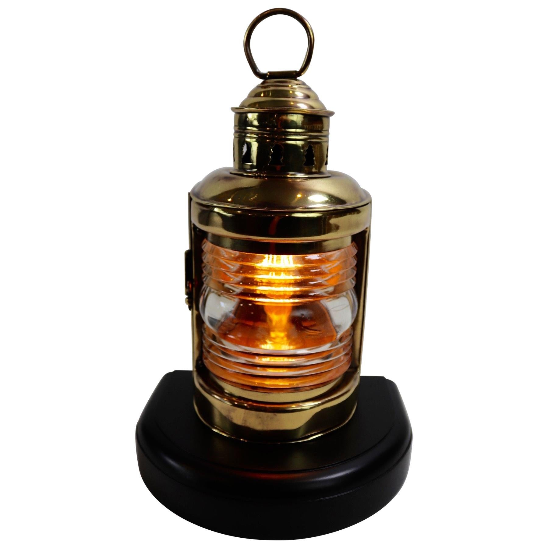 Polished Brass Boat Lantern For Sale at 1stDibs