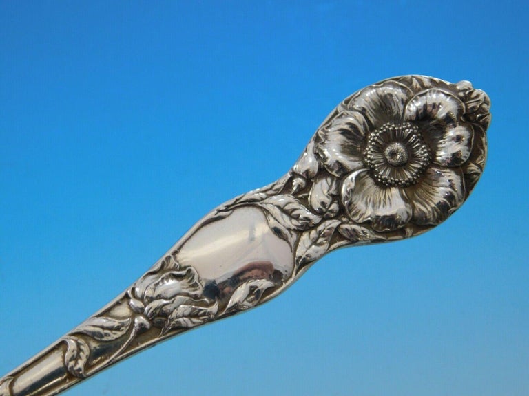 Wild Rose by Watson Sterling Silver Flatware Set 12 Service 101 Pieces ...