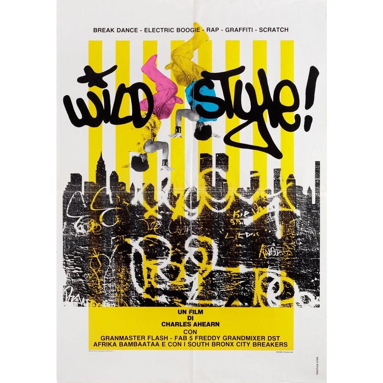 Wild Style 1984 Italian Foglio Film Poster For Sale at 1stDibs