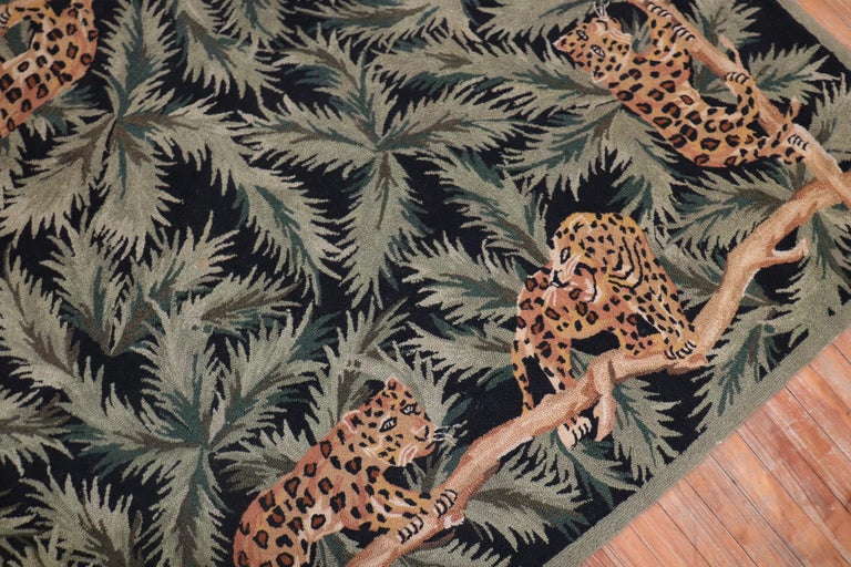 Wild Vietnamese Cheetah Hooked Rug For Sale at 1stDibs | vietnamese ...