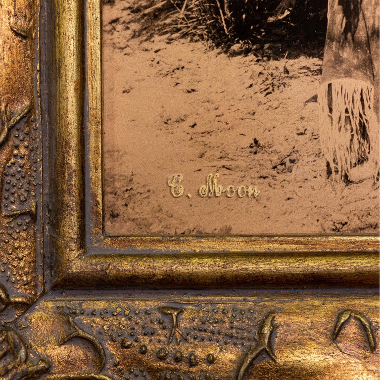 "Wildflowers" Gold Tone by Carl Moon For Sale at 1stDibs