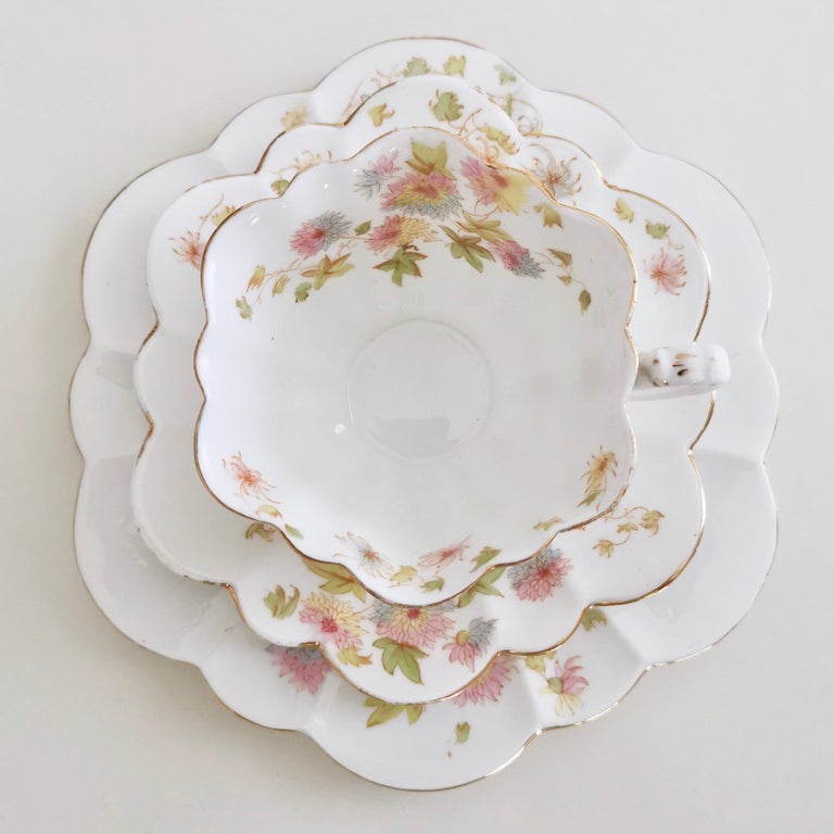 Wileman Porcelain Tea Set, Chrysanthemum, Pastel Colors, Art Nouveau ...