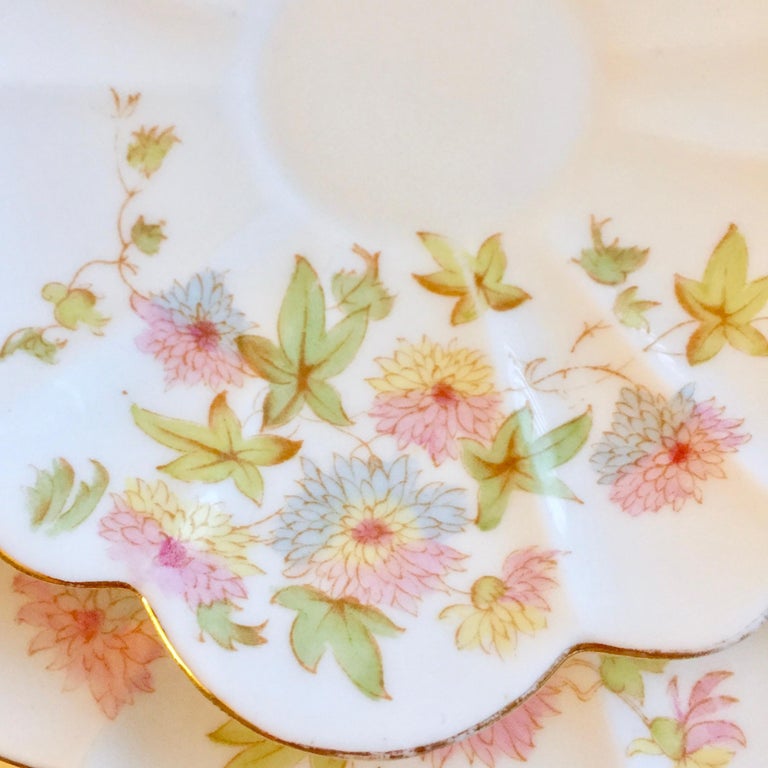 Wileman Porcelain Tea Set, Chrysanthemum, Pastel Colors, Art Nouveau ...