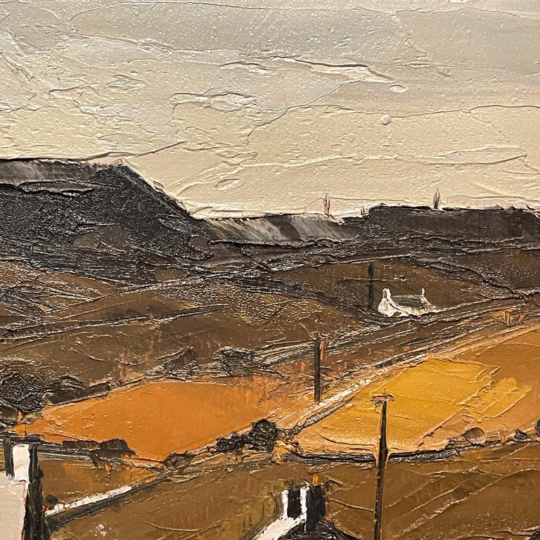 Wilf Roberts - 'Y garn' Welsh Rural Landscape Painting of cottage and ...