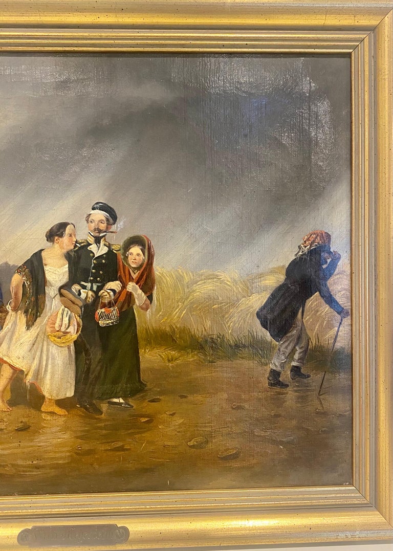 Wilhelm Alexander Meyerheim Walking in the Rain For Sale at 1stDibs