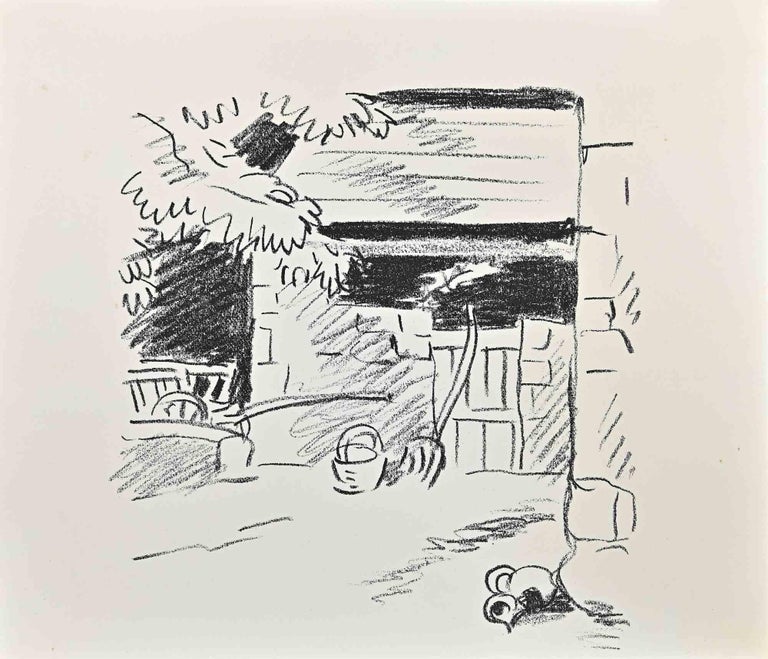 Wilhelm Gimmi - The Yard - Lithograph by W. Gimmi - 1955 ca. For Sale ...