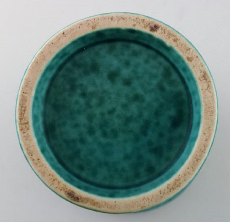 Wilhelm Kåge for Gustavsberg, Large Art Deco Vase in Glazed Ceramics ...