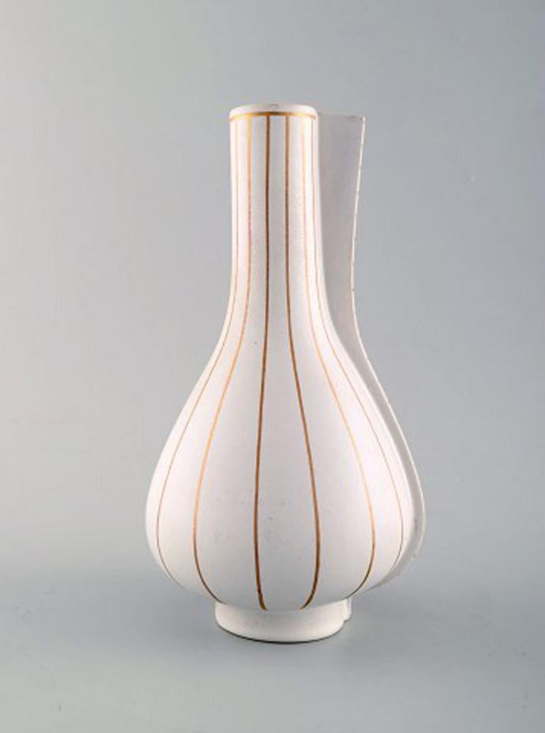 Wilhelm Kåge for Gustavsberg Studio Hand, Large "Gold Surrea" Ceramic ...