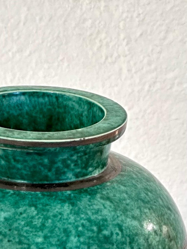 Wilhelm Kåge for Gustavsberg, "Argenta" Vase with Geometric Decor ...