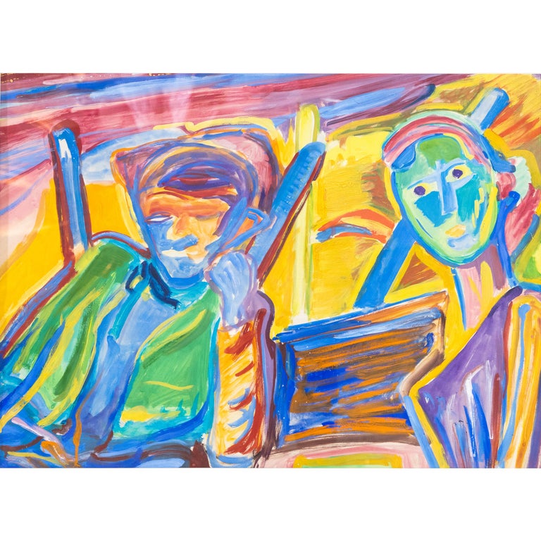 Wilhelm Ohm - Wilhelm Ohm (1905-1965), Double Portrait with Chairs ...