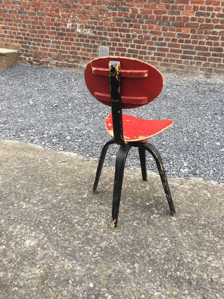Wilhelm von Bode, Rare Bow Wood Chair N ° 3, Edition Steiner, circa ...