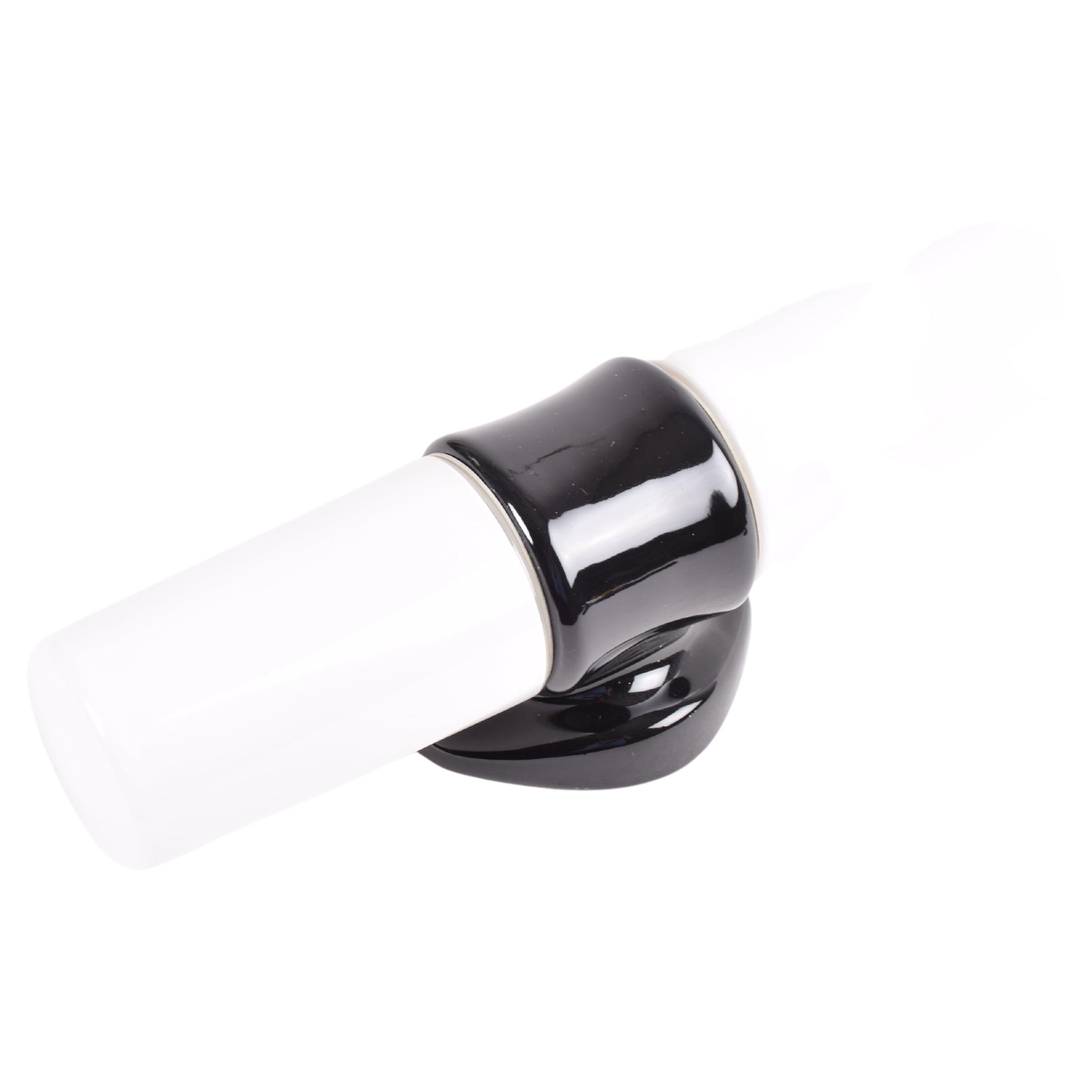 Wilhelm Wagenfeld Glass Double Wall Lamp Sconce Black 6066, Lindner ...