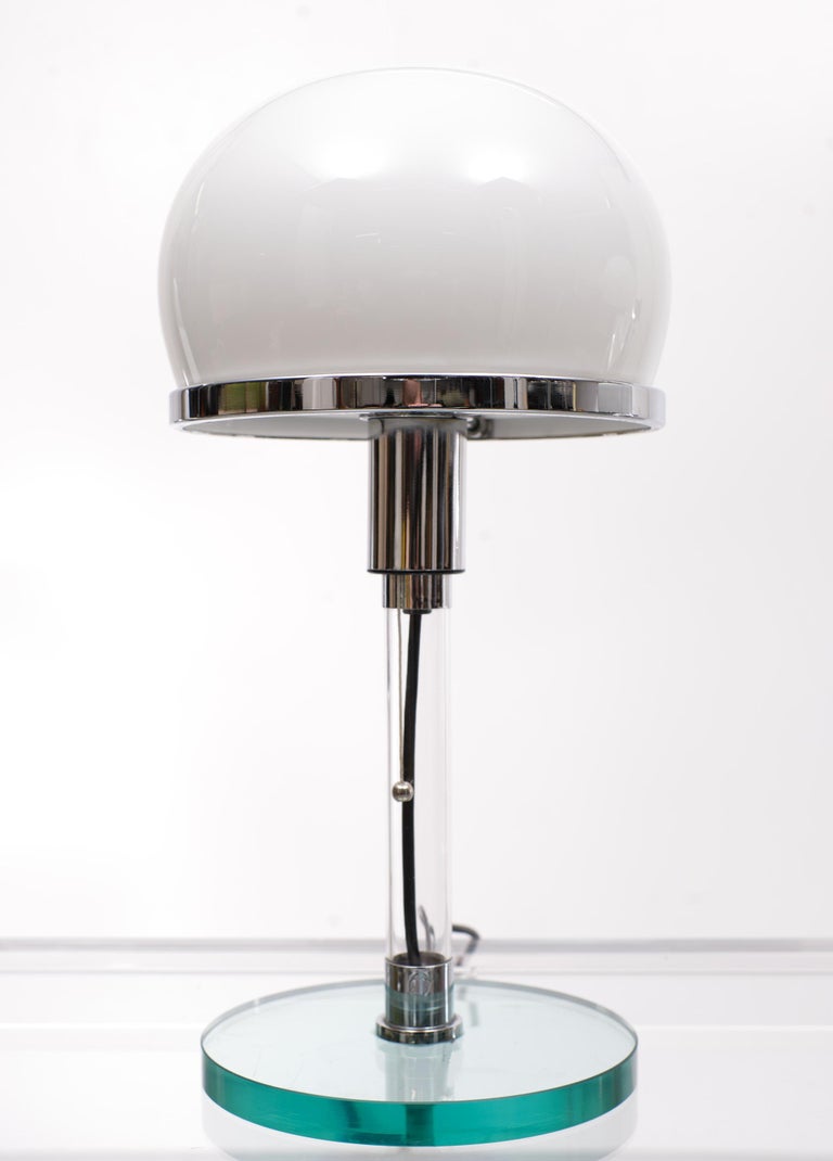 Wilhelm Wagenfeld Model Mt10 Table Lamps Bauhaus Germany 1980s For Sale ...