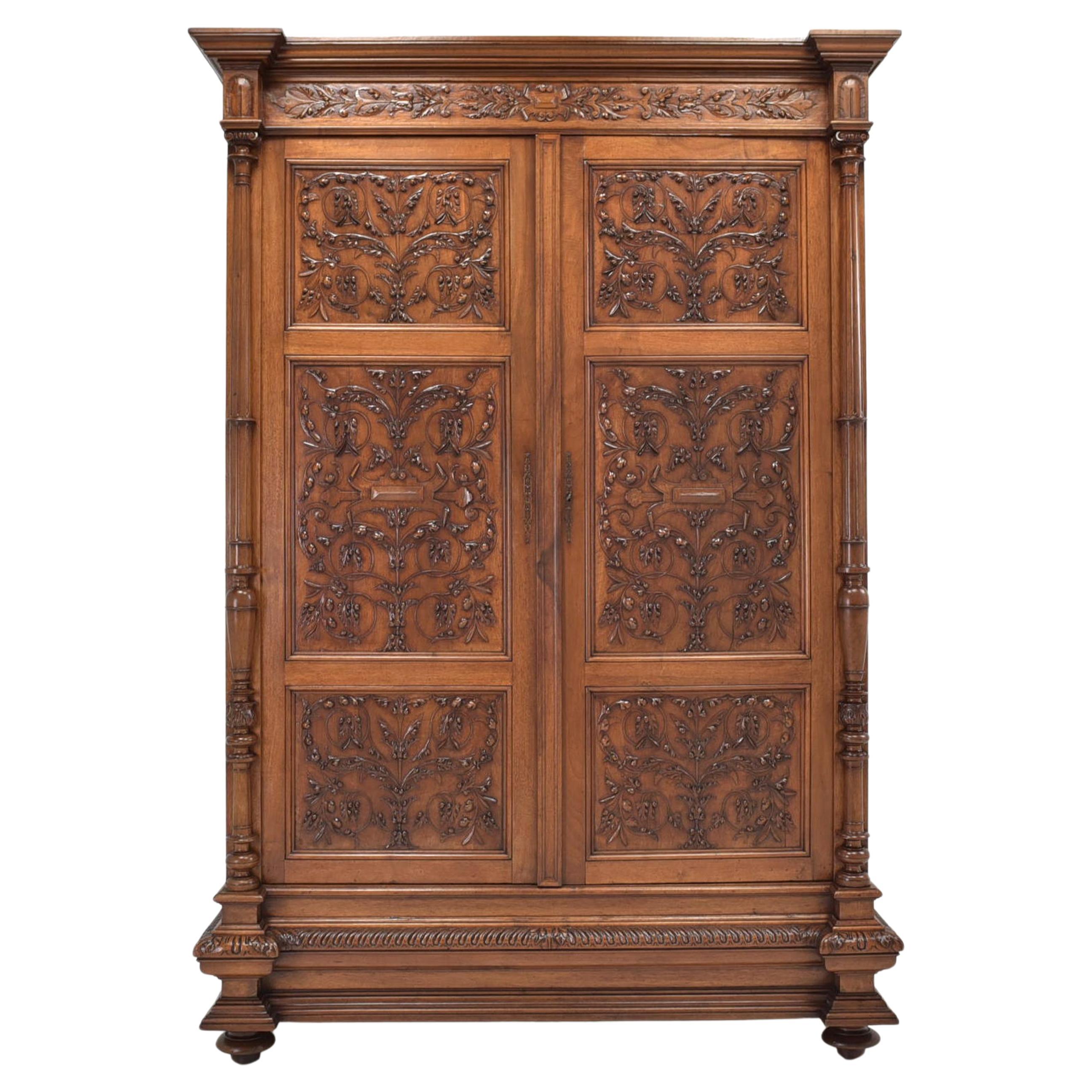 Magnificent Waring and Gillow Inlaid Wardrobe at 1stDibs