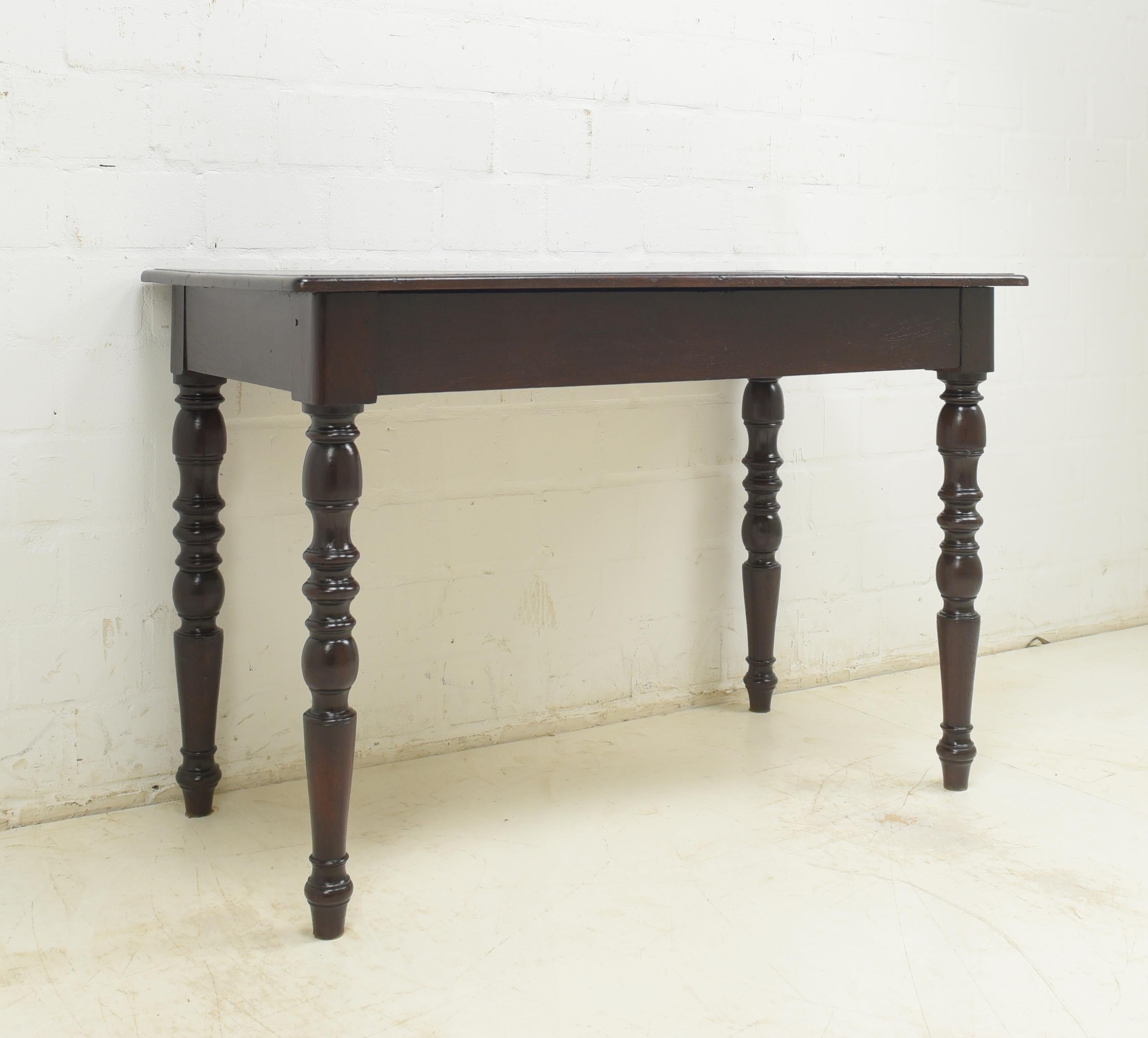 Wilhelminian Period Desk with Lion Heads in Solid Oak Lion Heads, 1880 ...